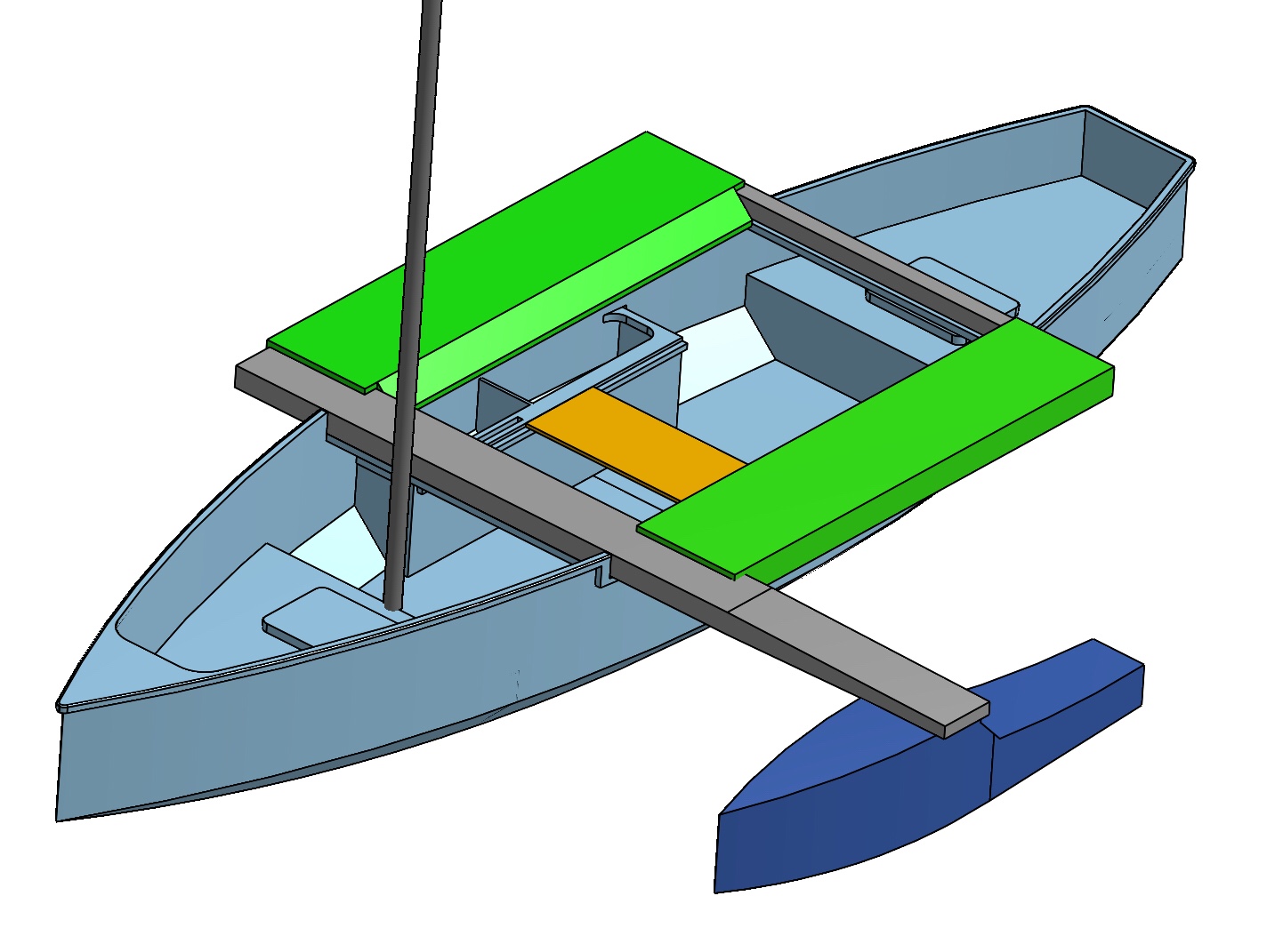 Solo cruising dinghy – tinkboats