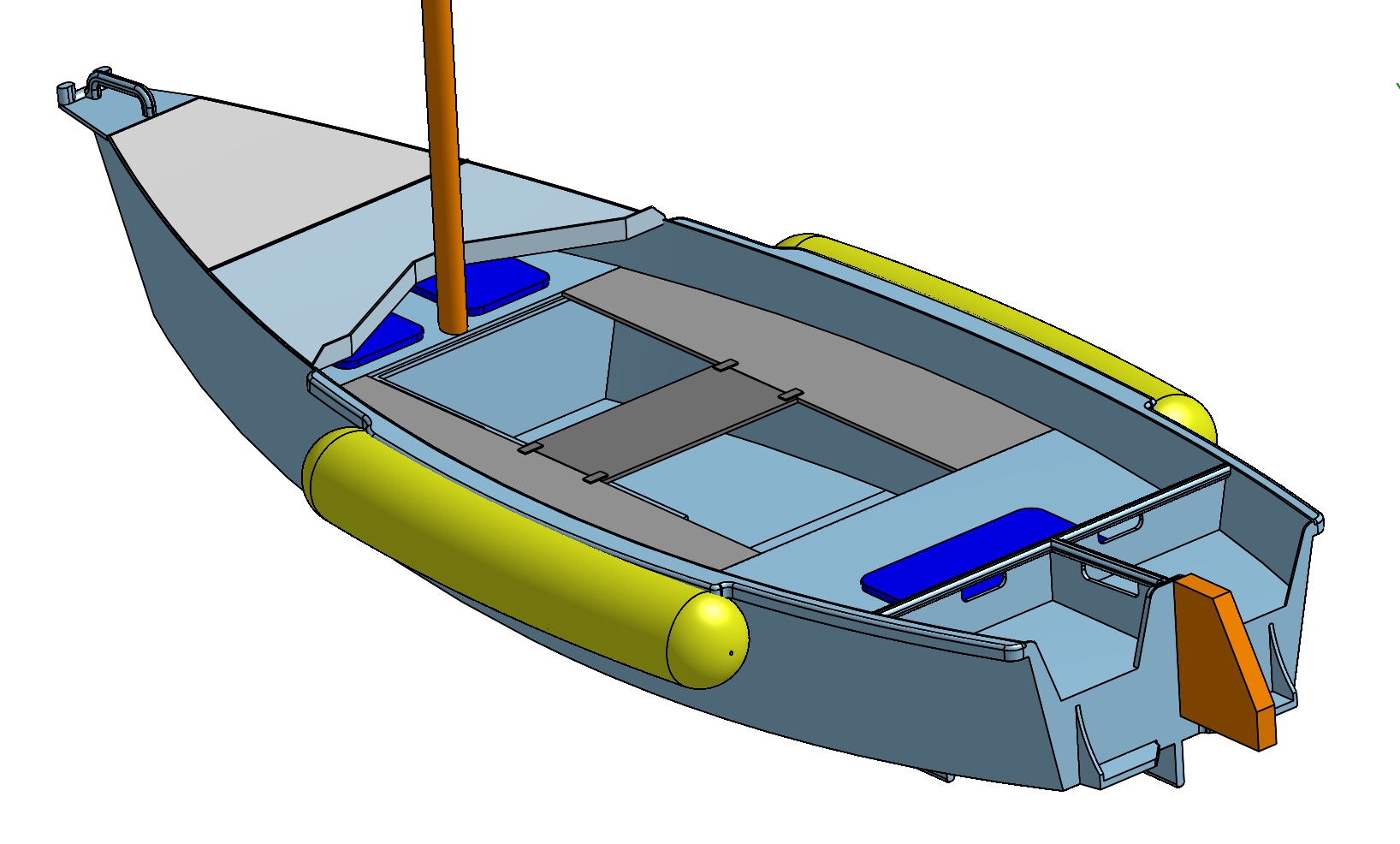 Solo cruising dinghy – tinkboats